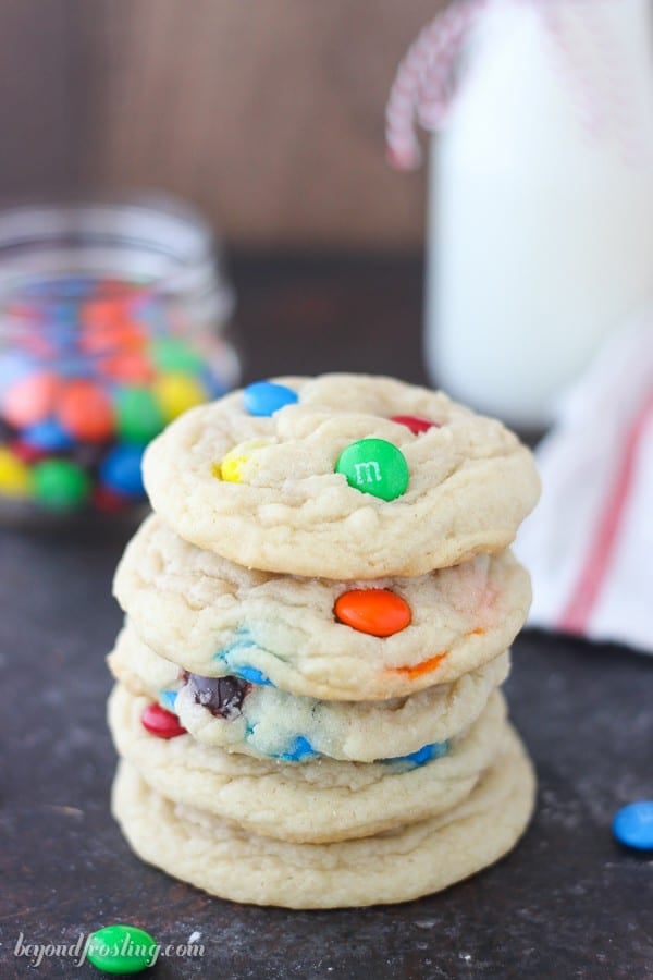 Easy Chewy M&M Cookies (Video) | Beyond Frosting