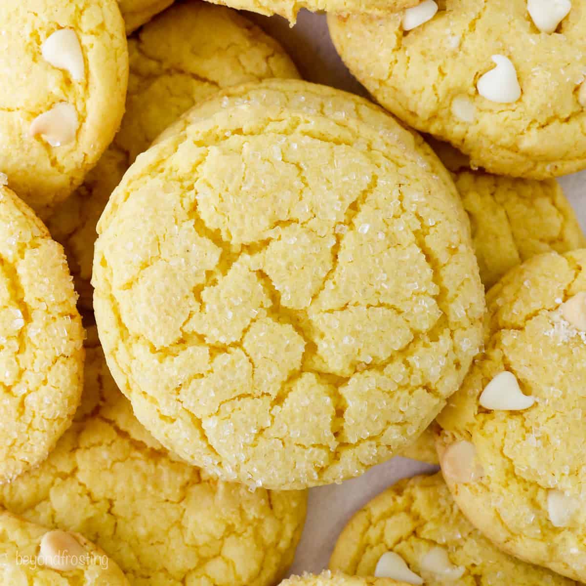 Easy Lemon Cake Mix Cookies Recipe | Beyond Frosting