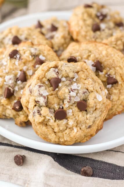 Chewy Chocolate Chip Oatmeal Cookies | Beyond Frosting