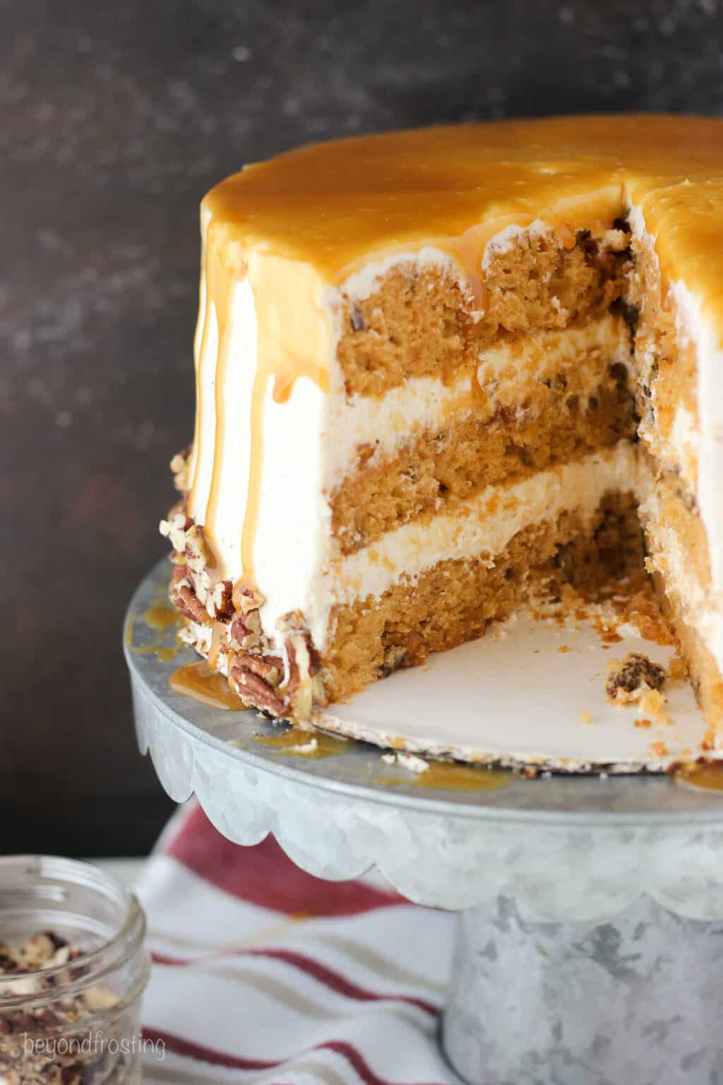 Salted Caramel Butterscotch Cake Recipe l Beyond Frosting