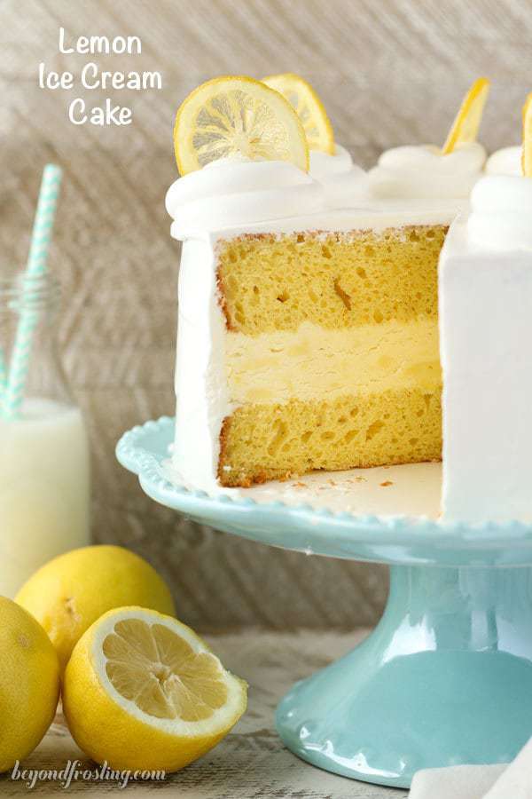 Lemon Ice Cream Cake - Beyond Frosting