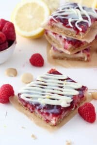 Easy Lemon Raspberry Magic Cookie Bars | Beyond Frosting