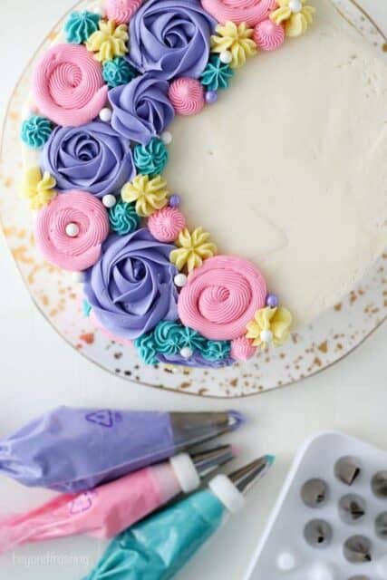 How to Color Buttercream Frosting - Beyond Frosting