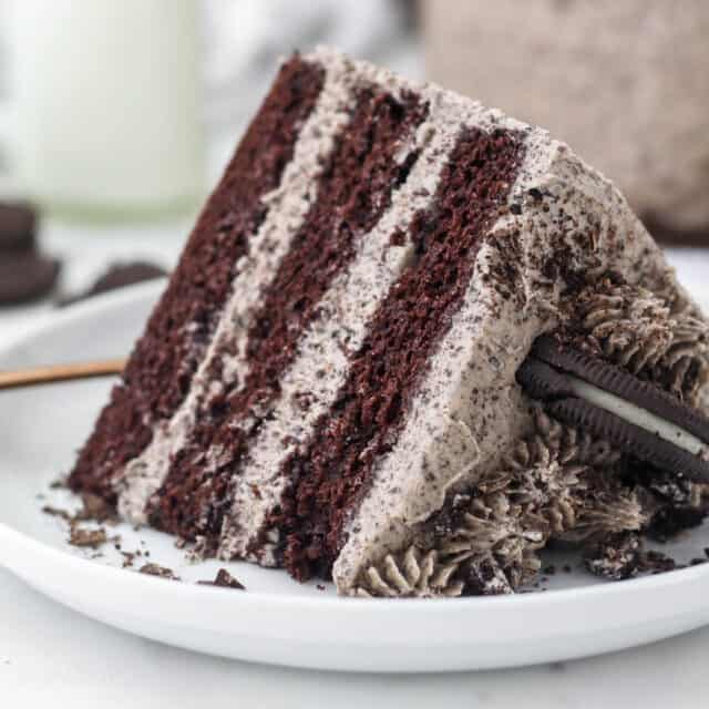 Oreo Chocolate Cake with Oreo Frosting | Beyond Frosting