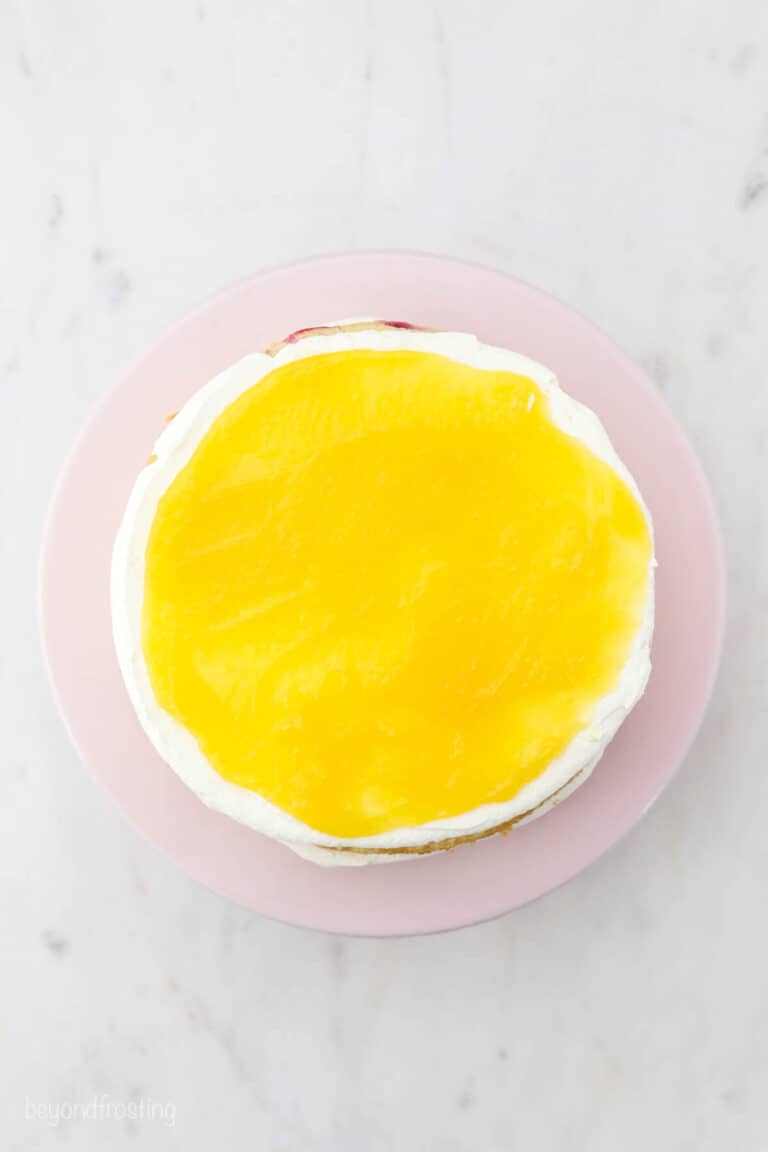 The Best Lemon Raspberry Layer Cake l Beyond Frosting