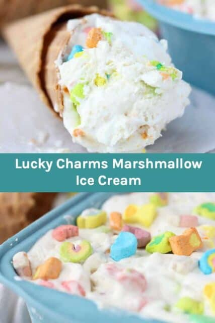 Lucky Charms Marshmallow Ice Cream Recipe | Cereal Milk Ice Cream