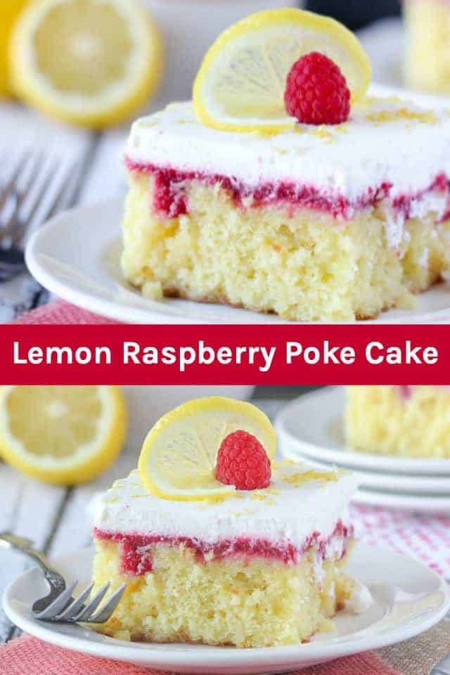 Lemon Raspberry Poke Cake | Beyond Frosting