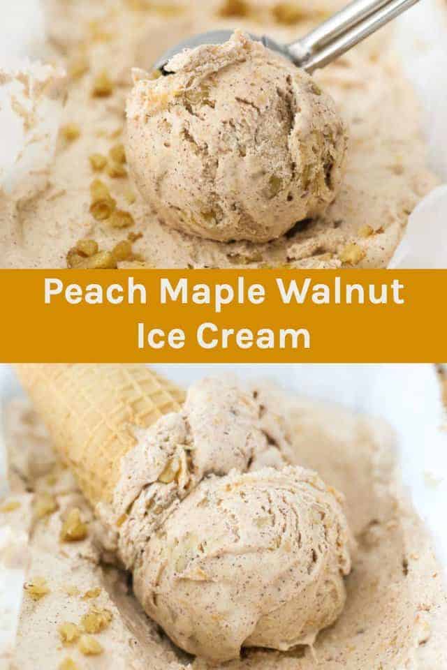 Homemade Peach Ice Cream Beyond Frosting