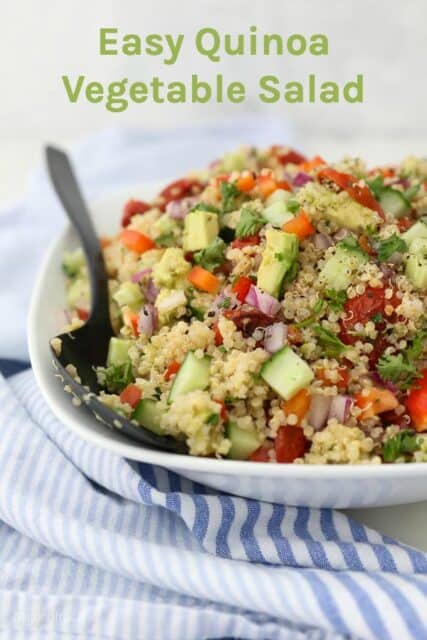 Easy Cold Quinoa Vegetable Salad Beyond Frosting