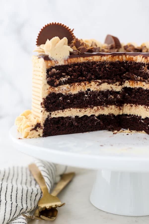 Chocolate Peanut Butter Layer Cake | Beyond Frosting