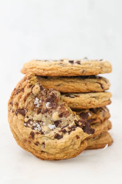 Giant Chocolate Chip Cookies | Thick & chewy bakery style cookies