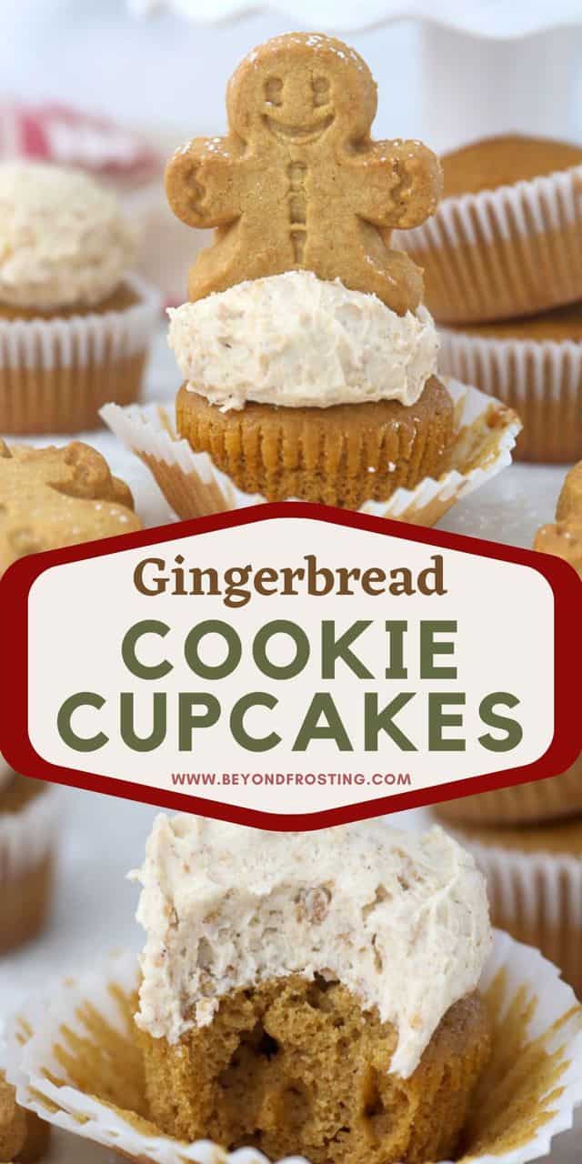 Homemade Gingerbread Cookie Cupcakes Recipe | Beyond Frosting