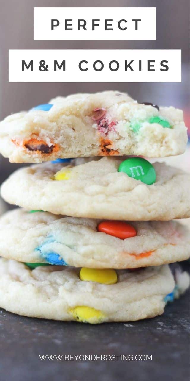 Easy Chewy M&M Cookies (Video) | Beyond Frosting