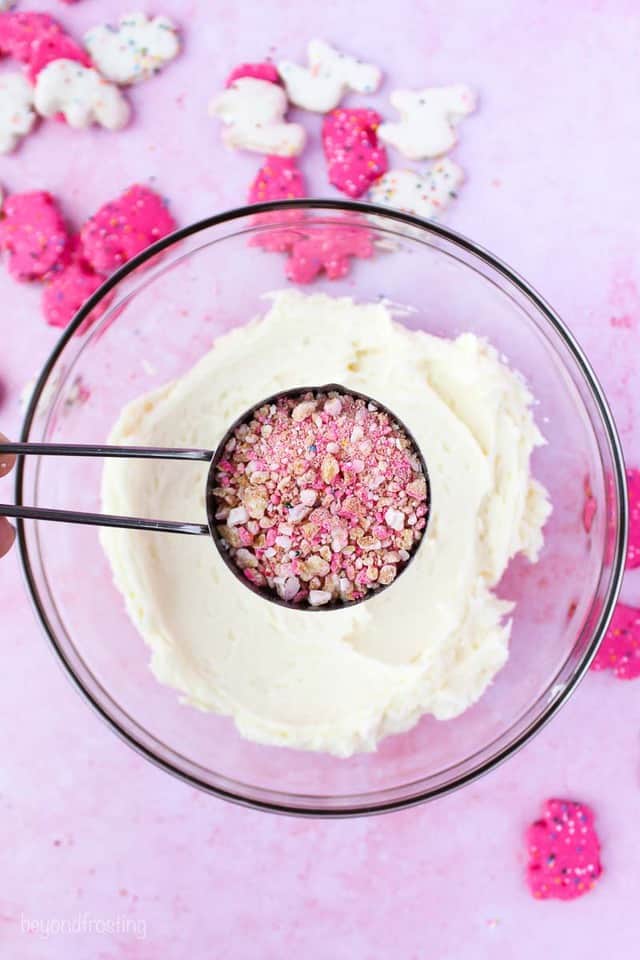 Creamy Circus Animal Funfetti Frosting Recipe | Beyond Frosting
