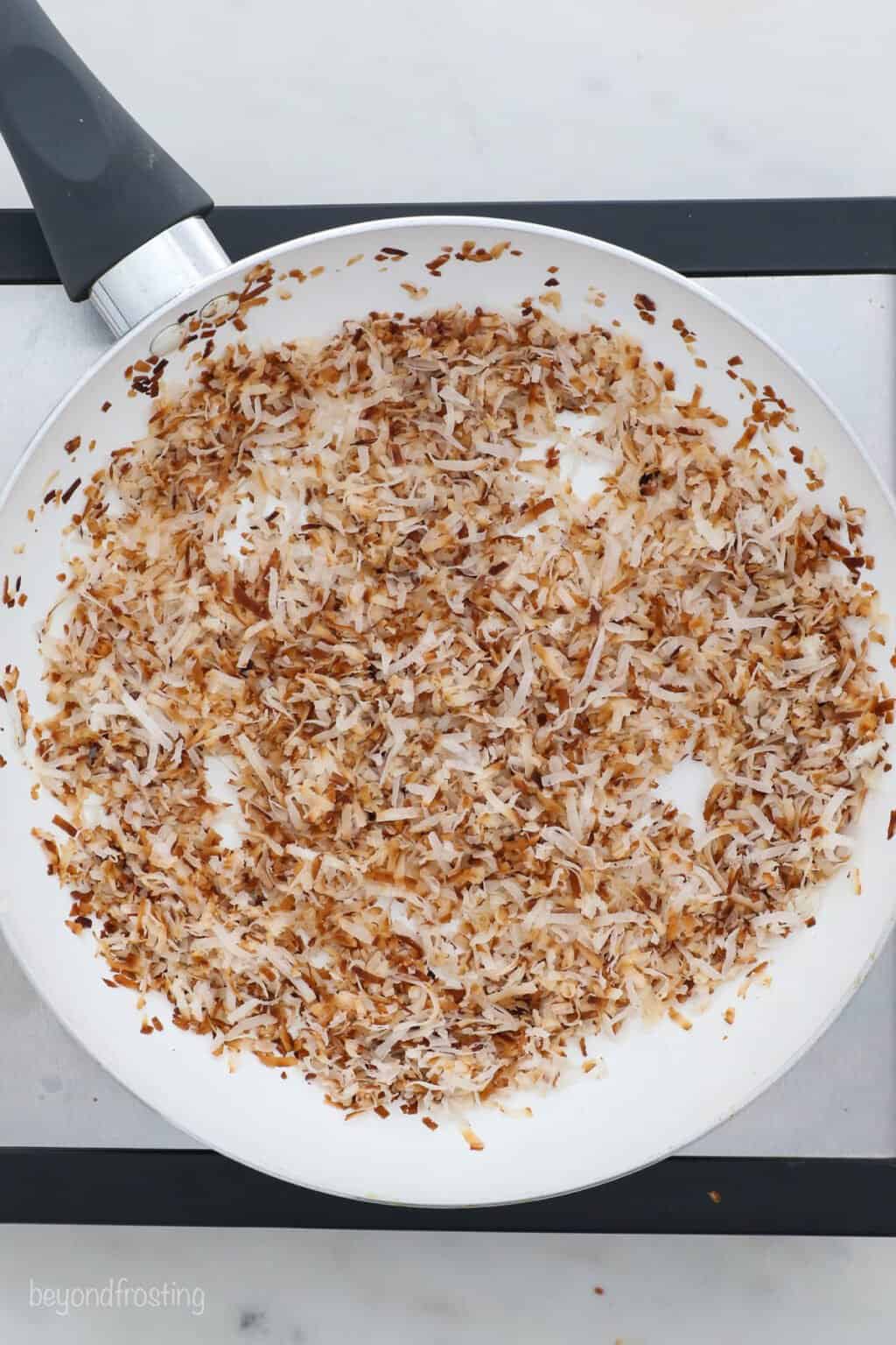 How to Toast Coconut (2 Easy ways!) | Beyond Frosting