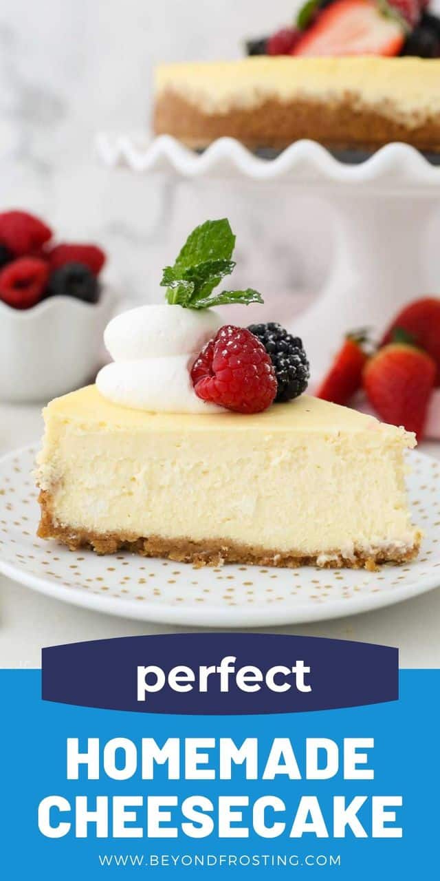 Creamy Homemade Cheesecake l Beyond Frosting