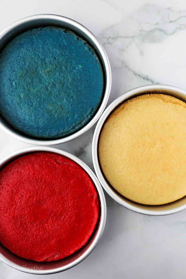 Red, White and Blue Layer Cake | Fourth of July Recipe