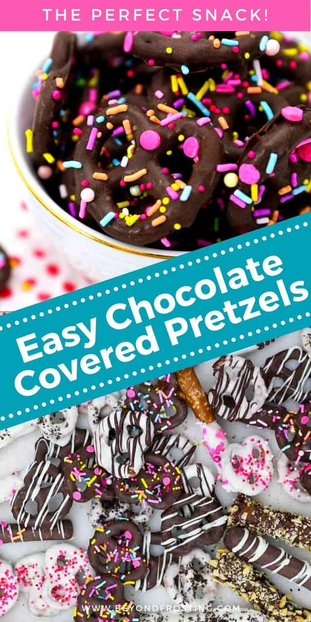 Easy Chocolate Covered Pretzels l Beyond Frosting