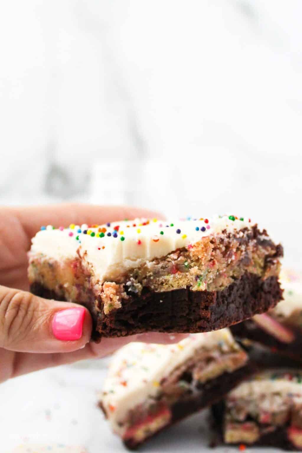 Homemade Frosted Circus Animal Brookies Recipe | Beyond Frosting