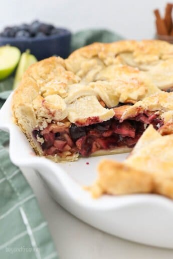 Apple Blueberry Pie - Beyond Frosting