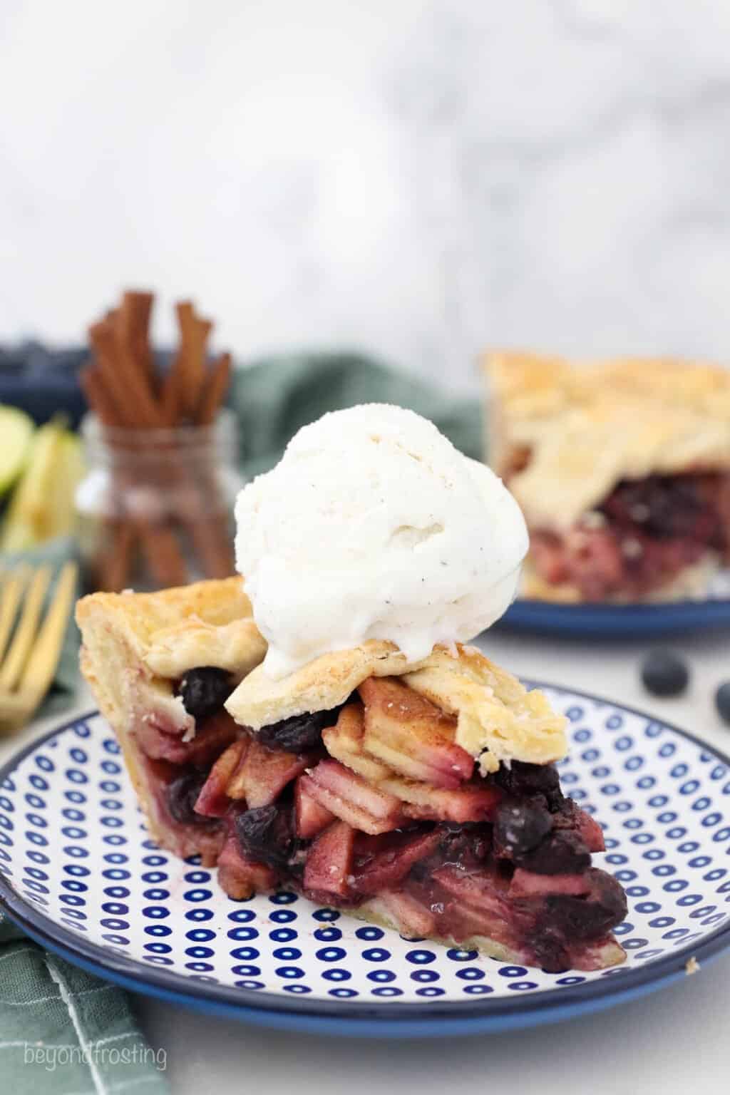 Apple Blueberry Pie - Beyond Frosting