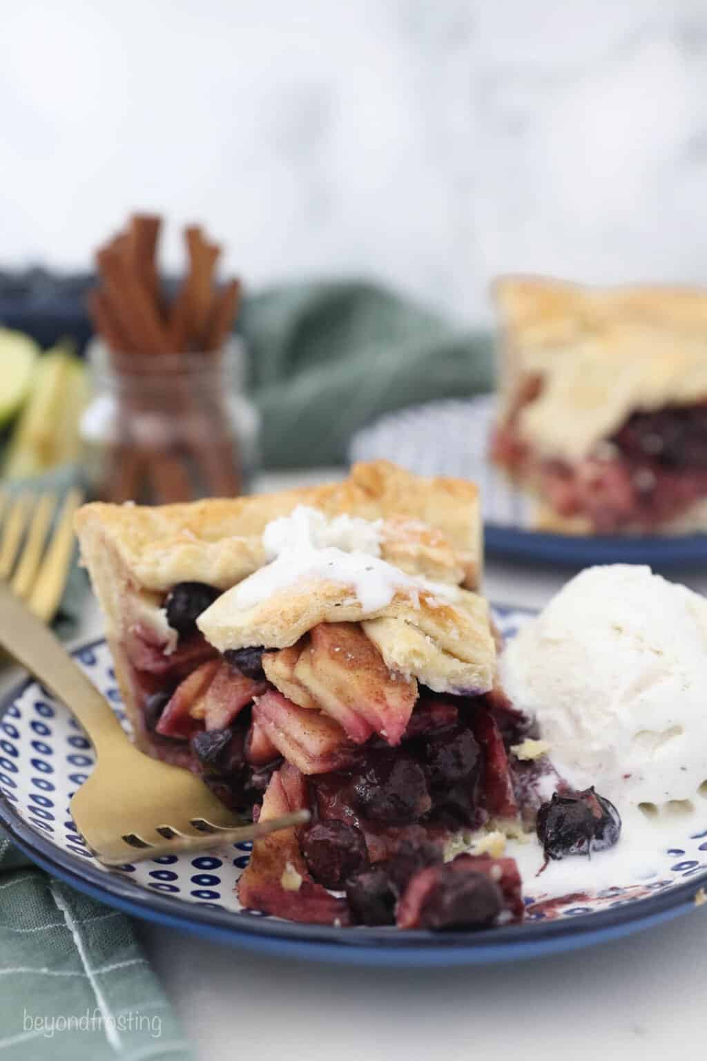 Apple Blueberry Pie - Beyond Frosting