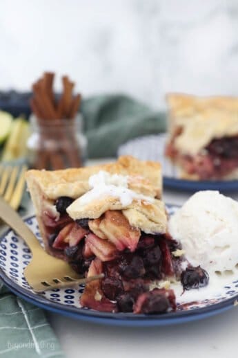 Apple Blueberry Pie - Beyond Frosting