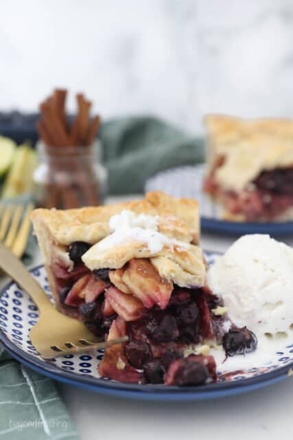 Apple Blueberry Pie - Beyond Frosting