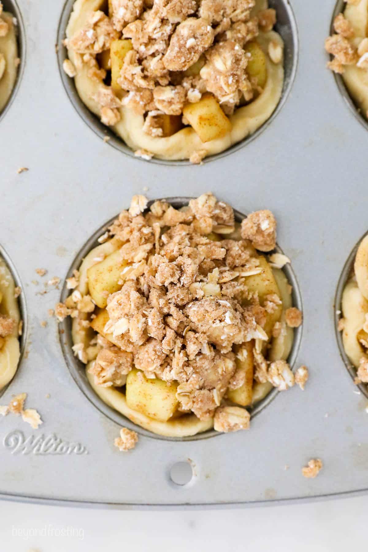 Mini Apple Pies (Baked in a Muffin pan) | Beyond Frosting