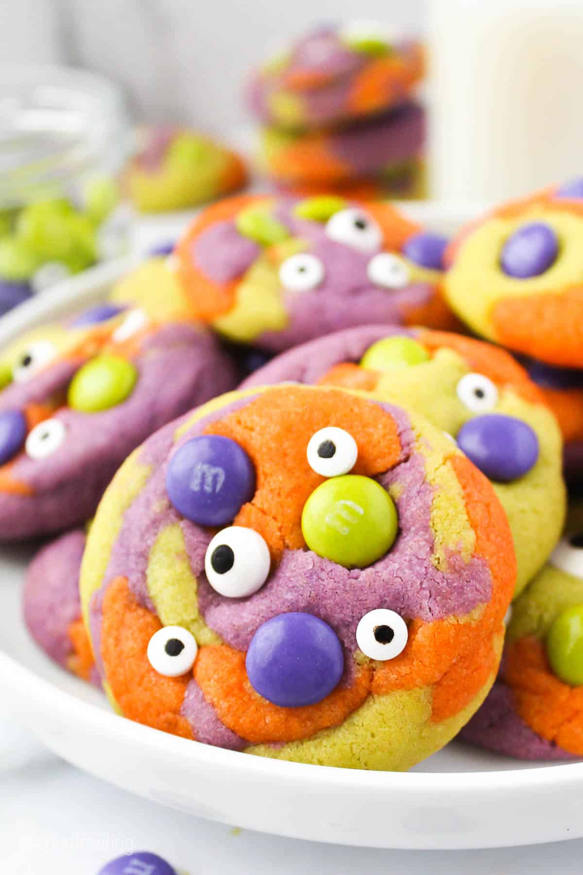 Easy Halloween Monster Sugar Cookies | Beyond Frosting