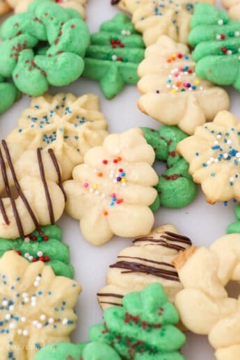 Buttery Homemade Spritz Cookies | Beyond Frosting