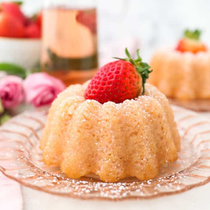 Pink Champagne Mini Bundt Cakes - Beyond Frosting