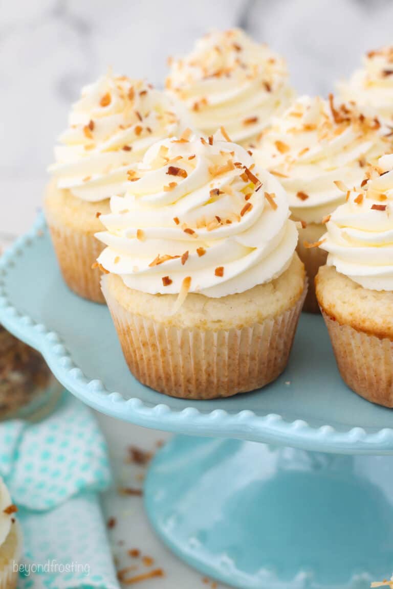 Easy Coconut Cream Pie Cupcakes with Cake Mix | Beyond Frosting