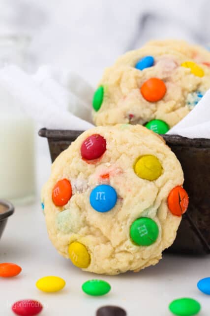 Easy M&M Sugar Cookies | Beyond Frosting