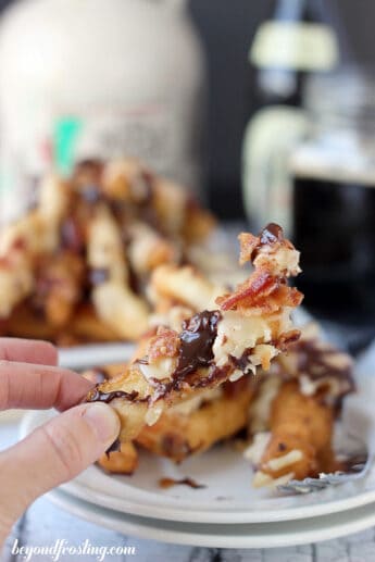 Loaded Maple Bacon Donut Fries | Beyond Frosting
