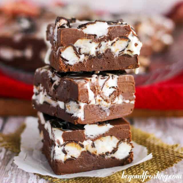 Rich Dark Chocolate Peppermint Fudge Recipe Beyond Frosting