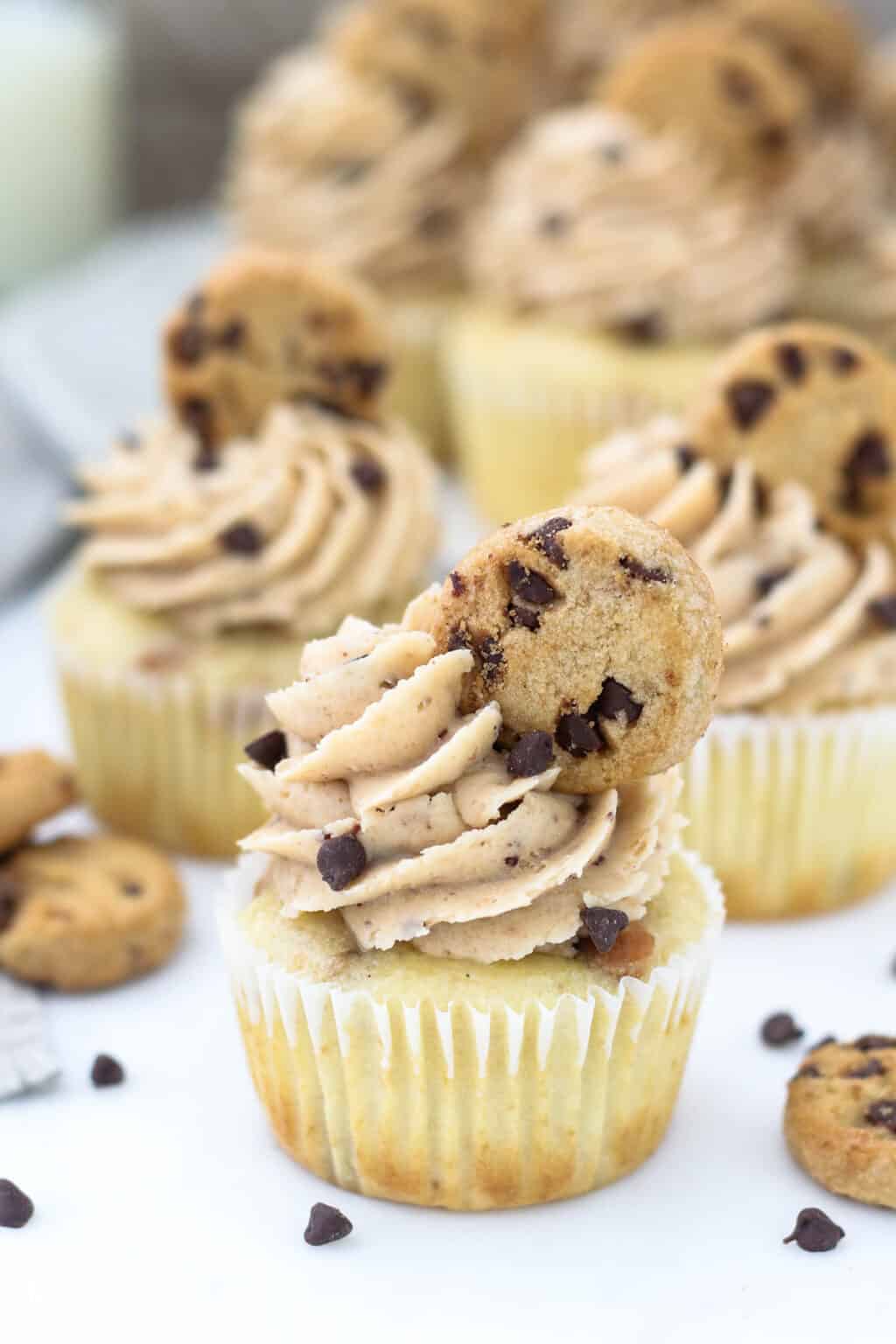 Chocolate Chip Cookie Cupcakes - Beyond Frosting