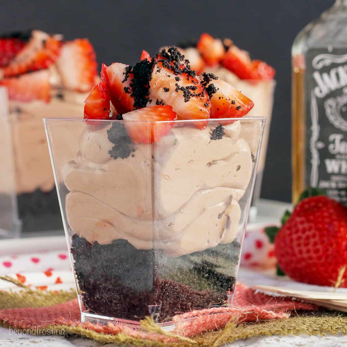 Chocolate Mousse In Shot Glass