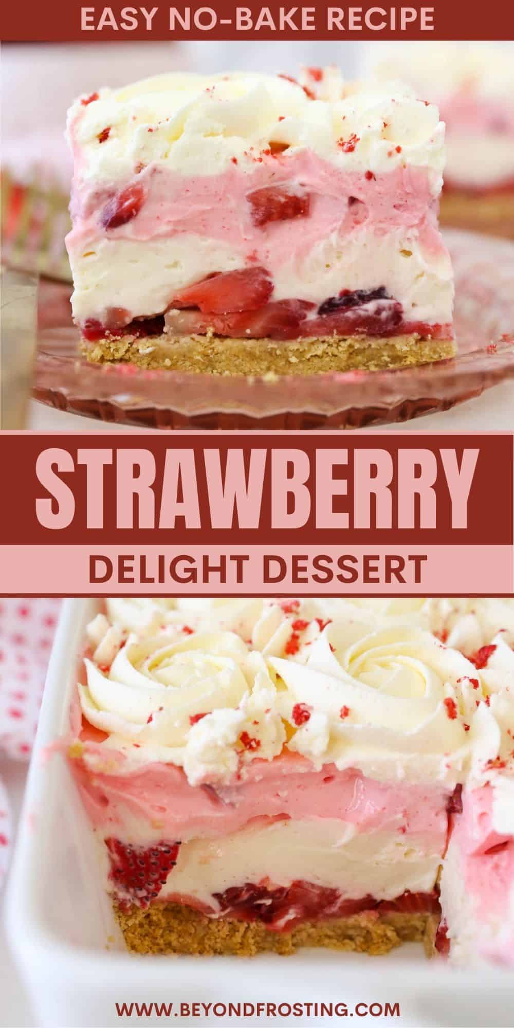 No Bake Strawberry Delight Beyond Frosting No Bake Strawberry Delight Beyond Frosting
