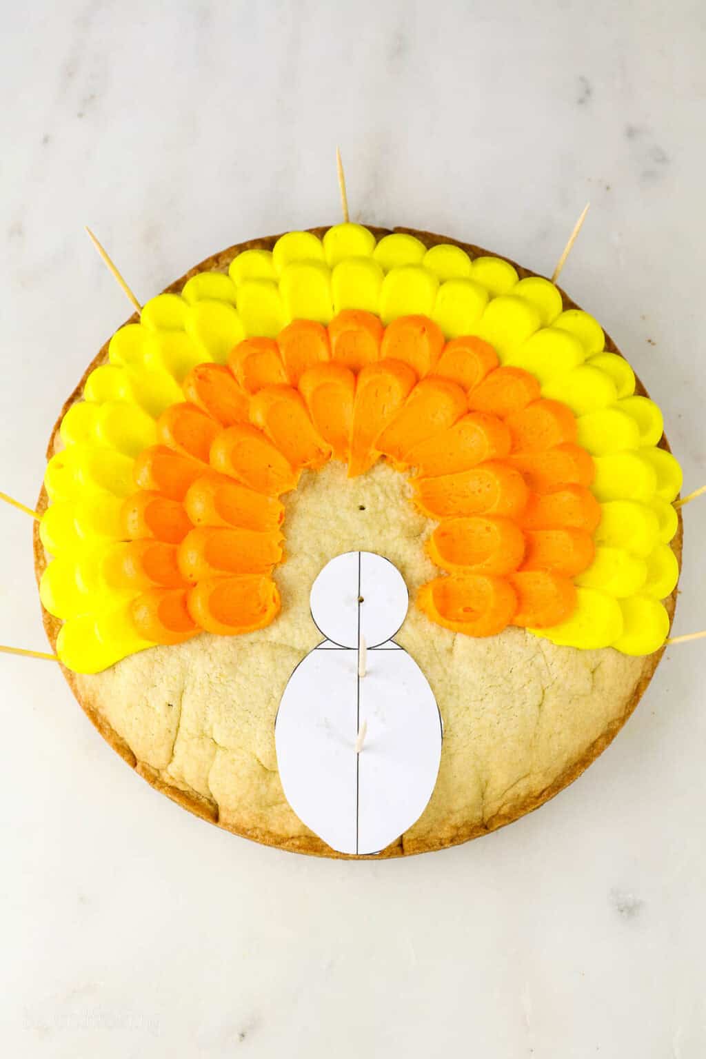 Easy Turkey Cake | Sugar Cookie Cake with Buttercream