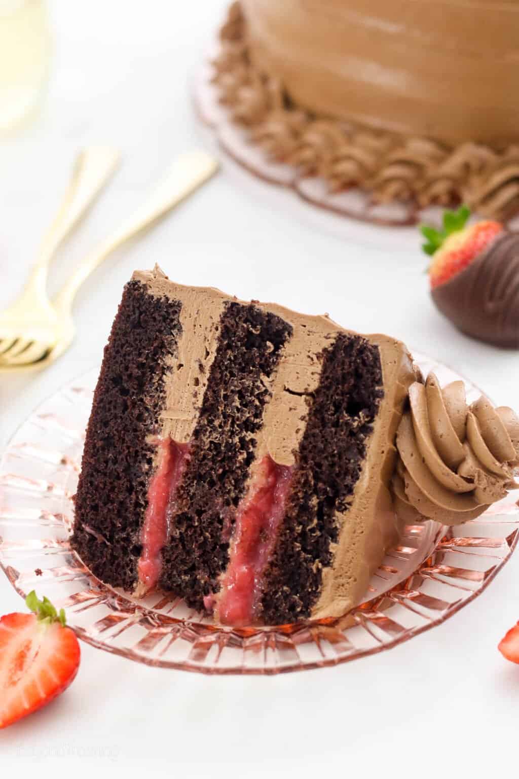 Chocolate Strawberry Cake | Beyond Frosting
