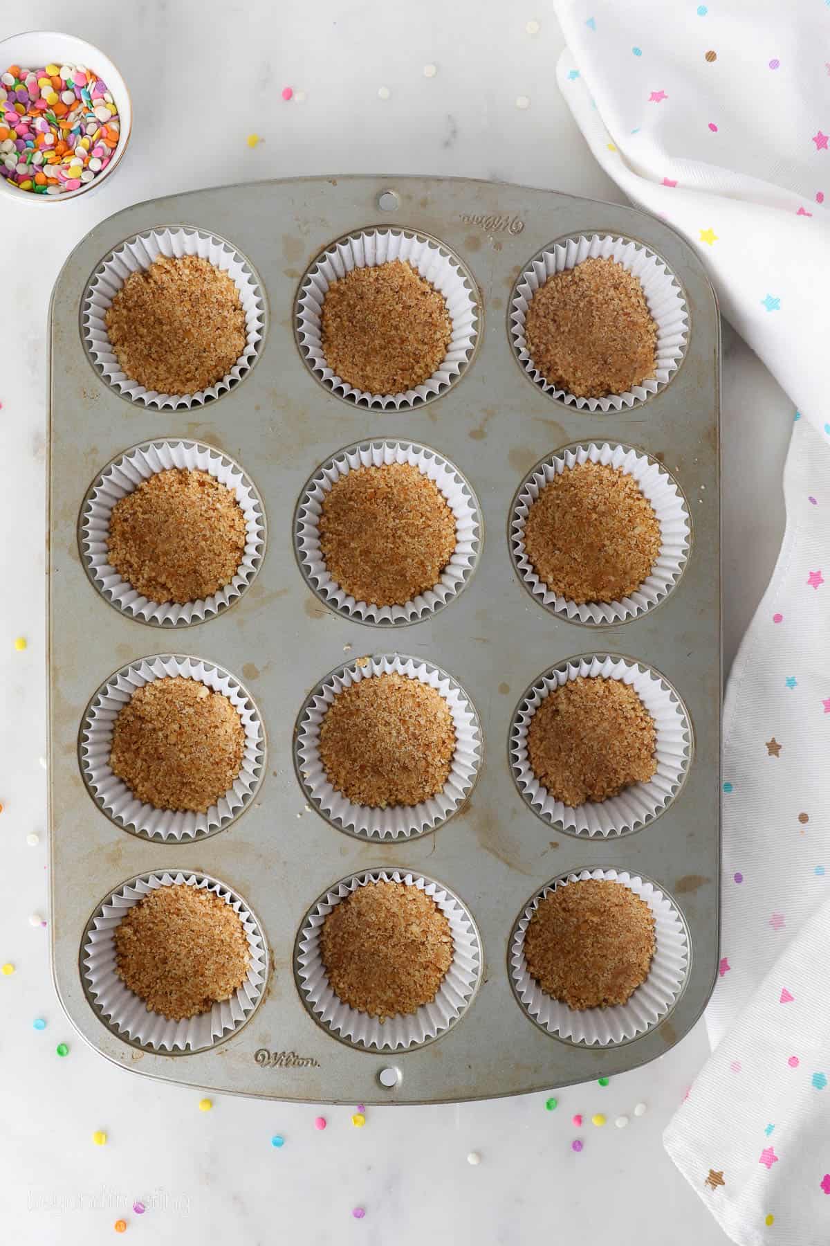 Mini Funfetti Cheesecakes | Beyond Frosting