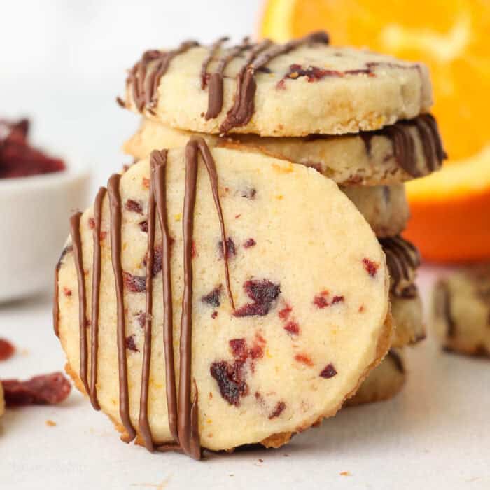 Cranberry Orange Shortbread Cookies | Beyond Frosting