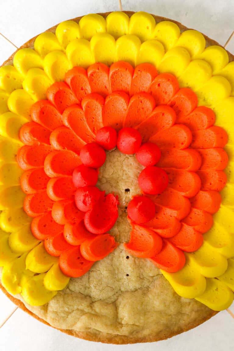 Easy Turkey Cake | Sugar Cookie Cake with Buttercream