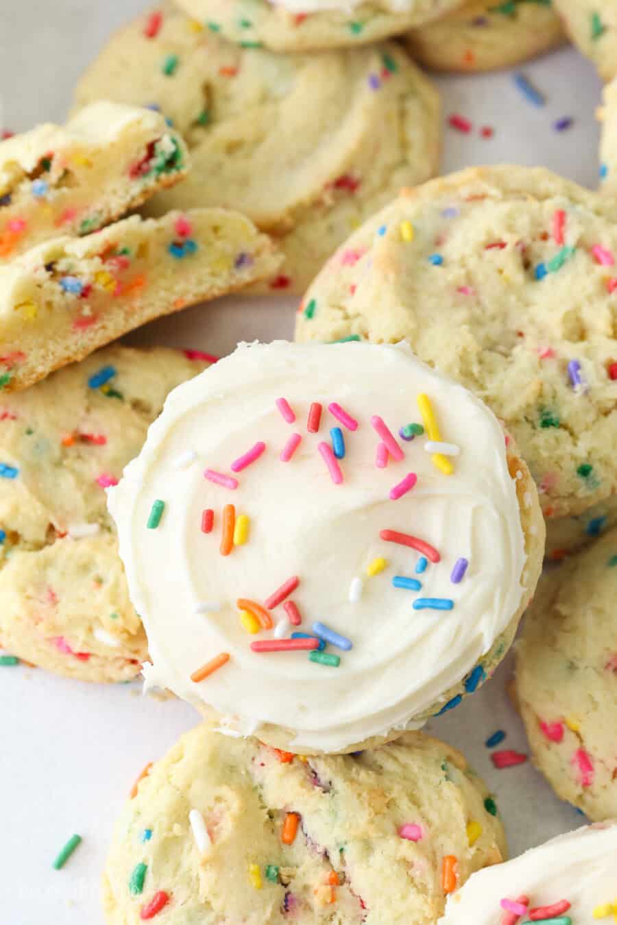 Funfetti Cake Mix Cookies | Beyond Frosting