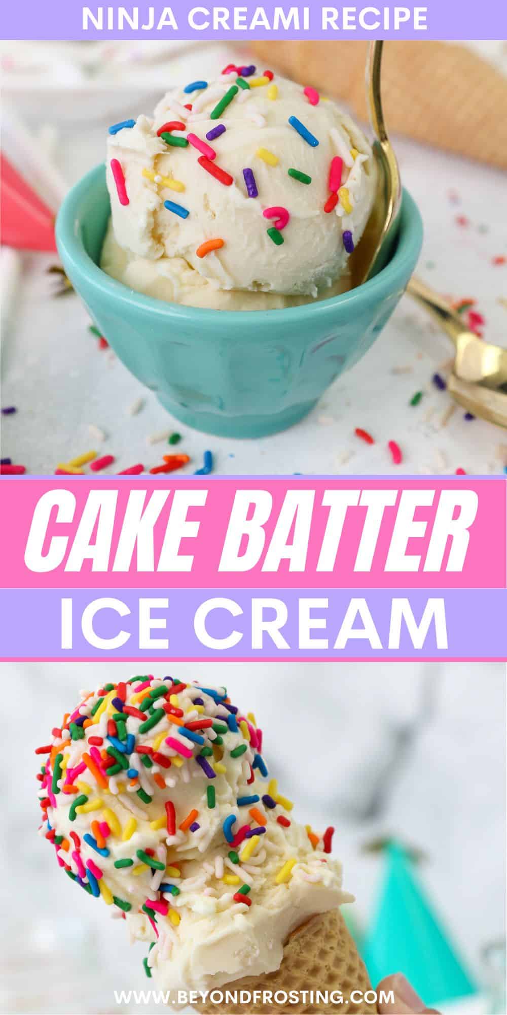 Cake Batter Ice Cream | Ninja Creami Recipe | Beyond Frosting