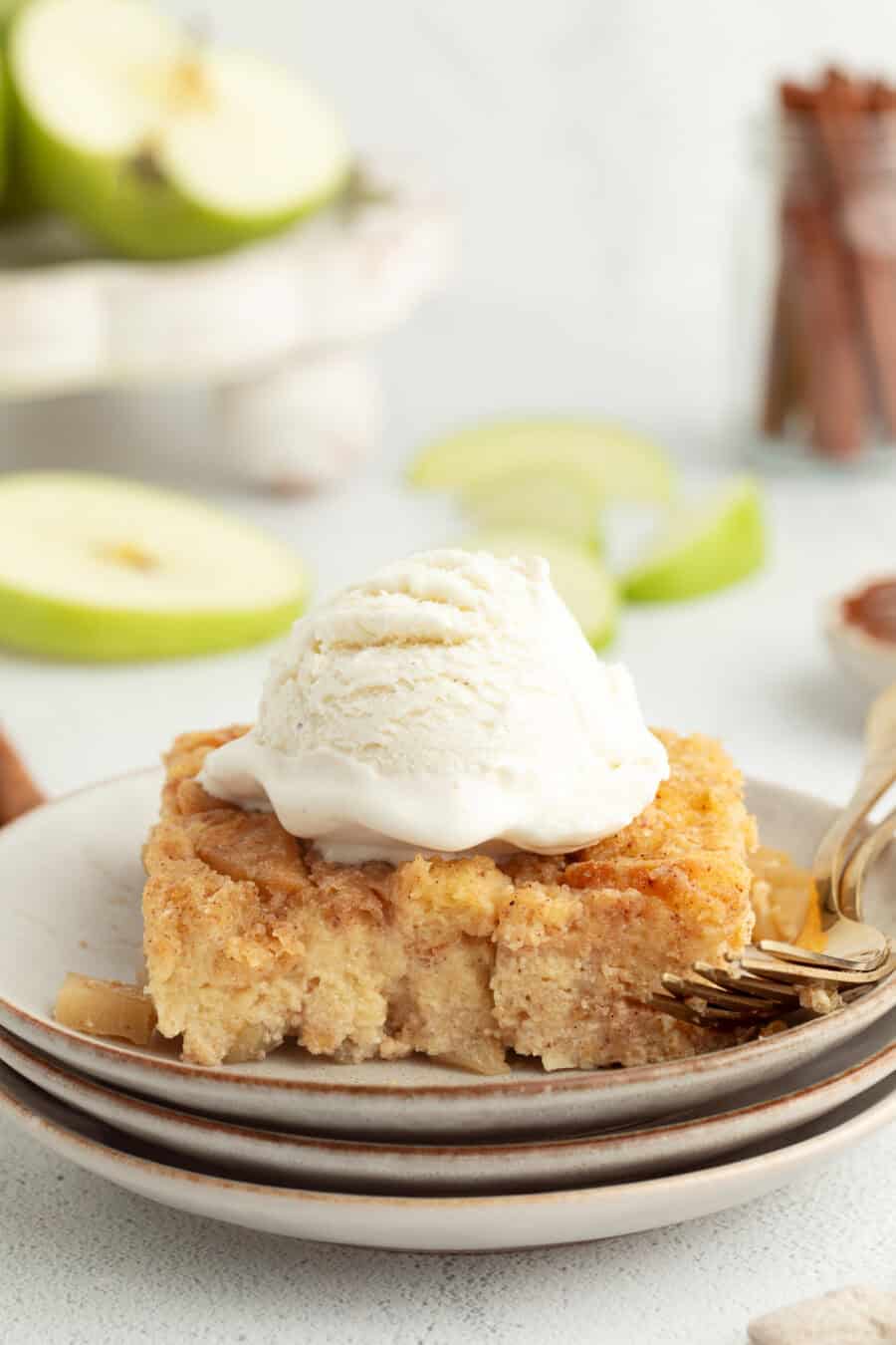 Easy Apple Bread Pudding Recipe | Beyond Frosting